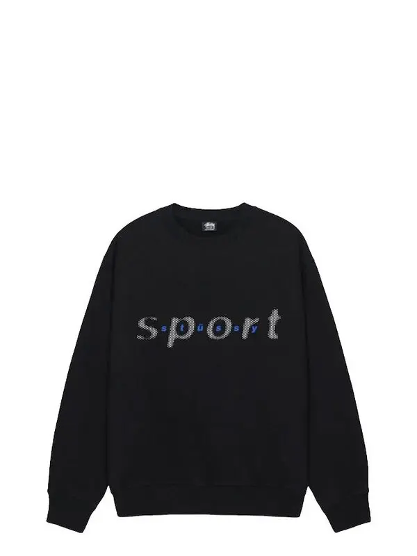 StÜssy Dot Sport Crew - Black