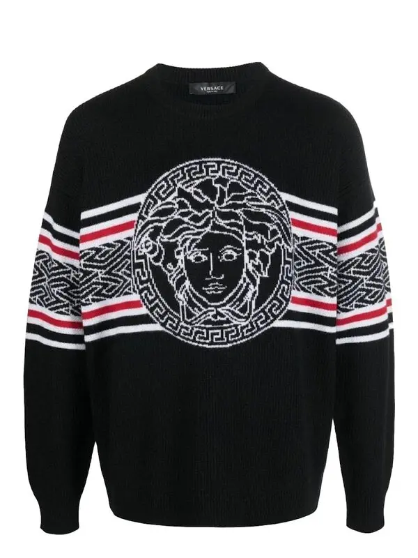 Versace Medusa Sweater - Black