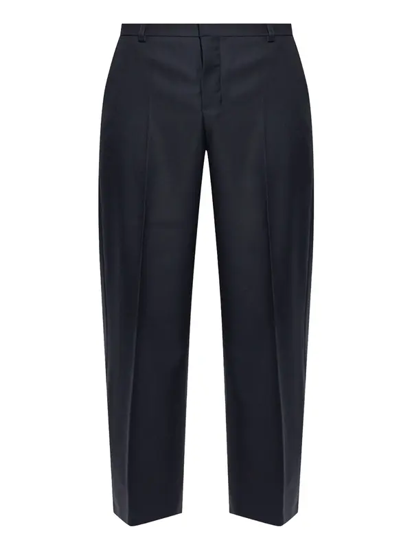 Ami Virgin-wool Tailored Trousers - Blue