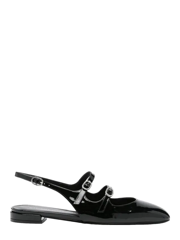 STUART WEITZMAN Claris Slingback Ballerina Shoes - Black