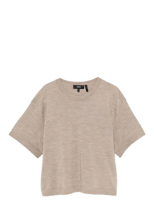 Theory Merino Wool Top - Brown