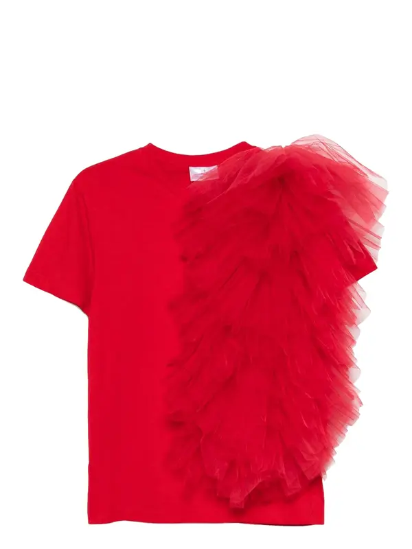 Alchemy Fashions X Lia Aram Tulle-insert T-shirt - Red
