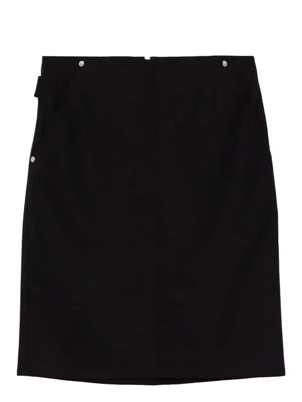 Moschino Rear-slit Mini Skirt - Black