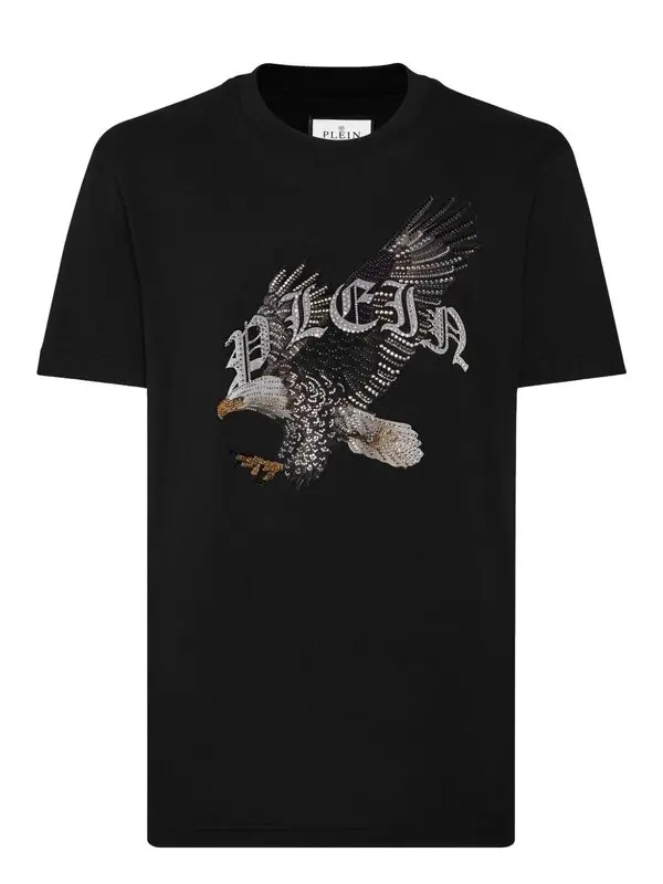 Philipp Plein Ss Eagle-print T-shirt - Black