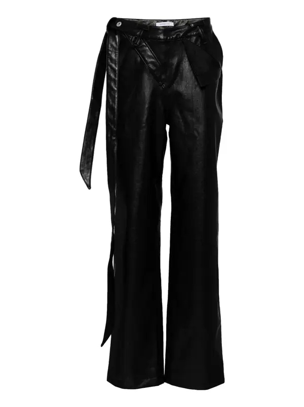 JUNTAE KIM Asymmetric Waistband Pant - Black