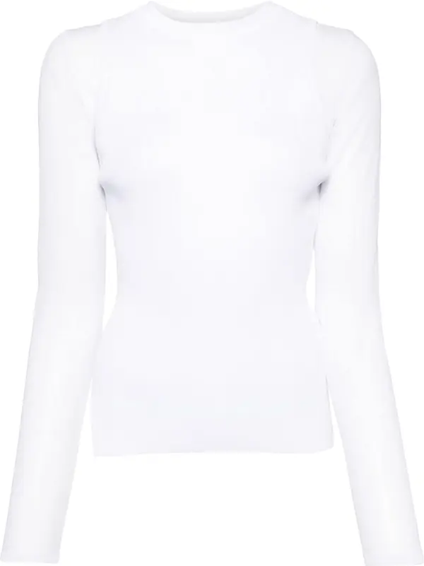 JUUN.J See-through Top - White