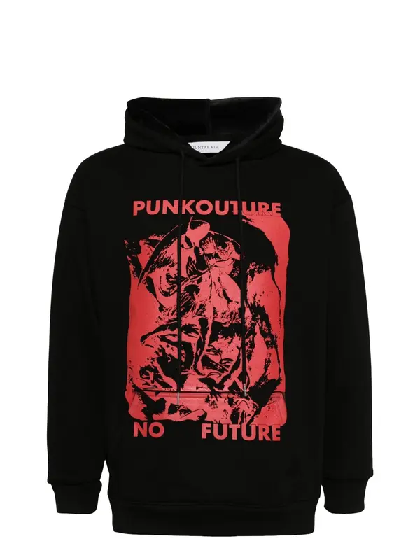 JUNTAE KIM Punkcouture Fleece Hoodie - Black
