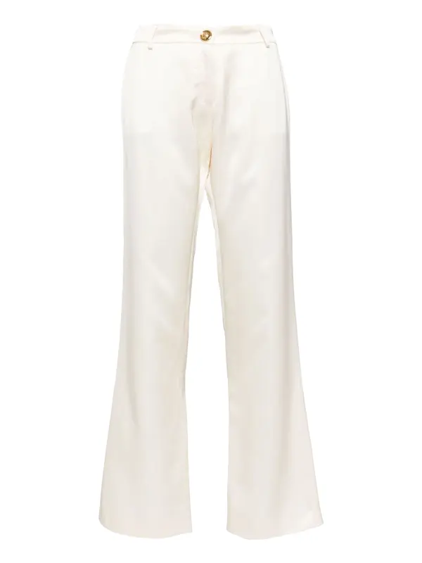 Giambattista Valli Trousers With Gold-tone Buttons - Neutrals
