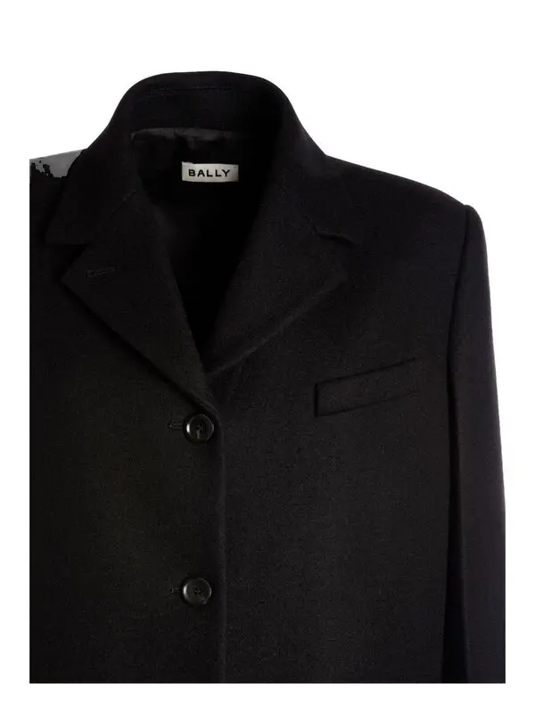 Bally Notched-lapel Wool Coat - Black