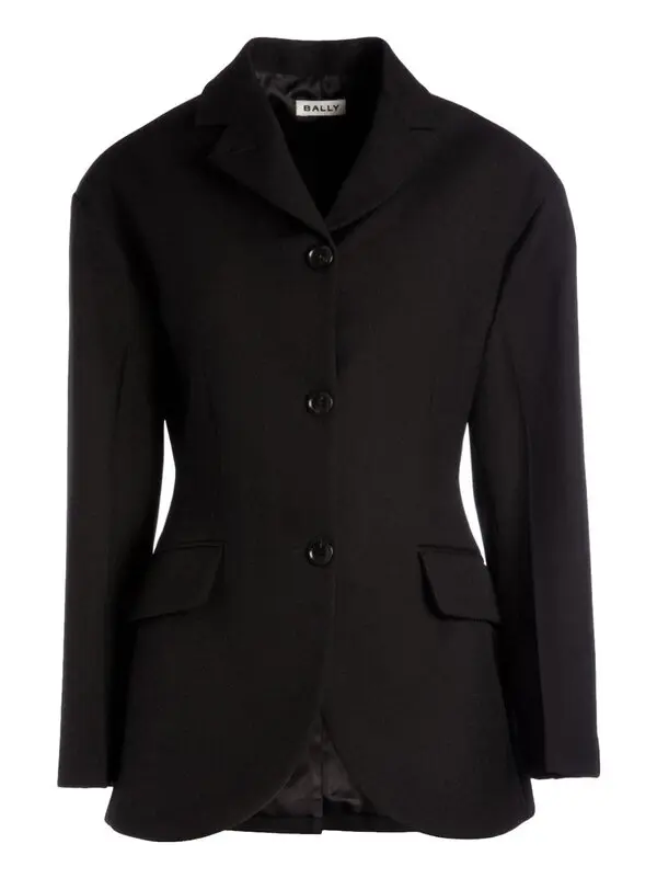 Bally Fitted-waist Wool Jacket - Black