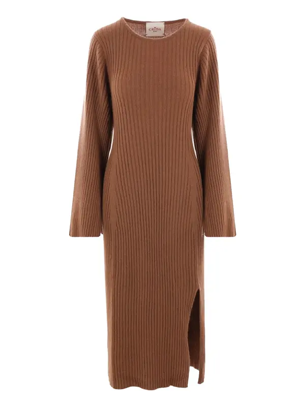 CRIDA MILANO Asiago Mid-length Dress - Brown