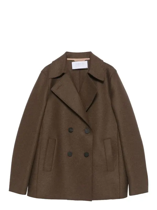 Harris Wharf London Virgin Wool Jacket - Brown