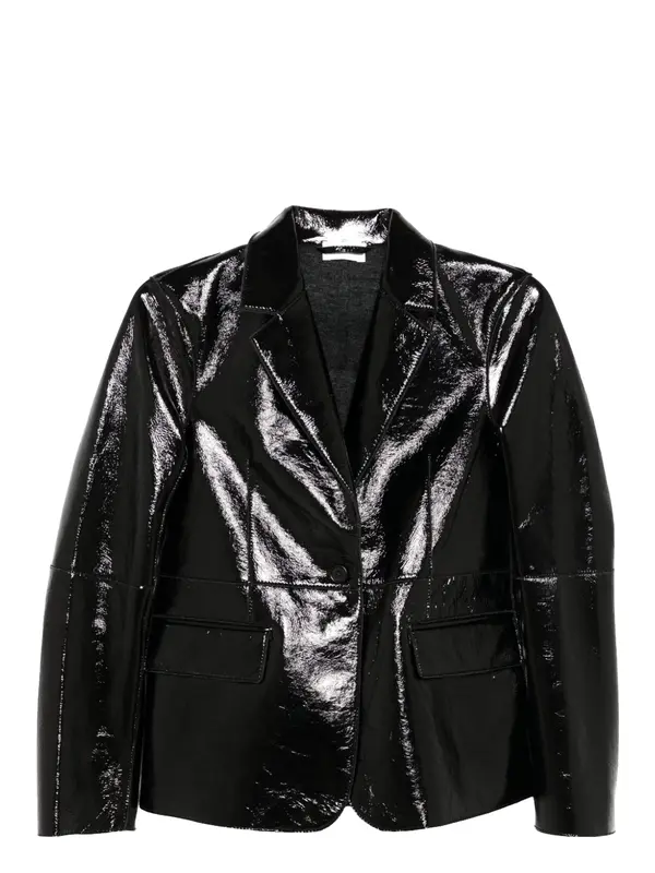 P.a.r.o.s.h Leather Blazer - Black