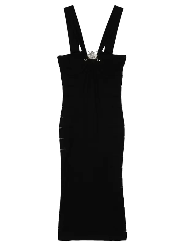 GENNY Knitted Midi Dress - Black