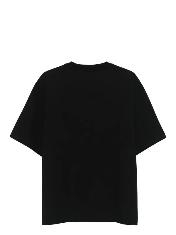 BOSS Logo-embroidered T-shirt - Black