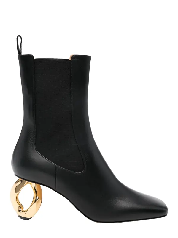 JW Anderson 65mm Leather Chelsea Boots - Black