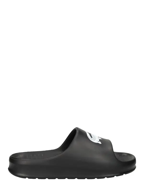 Lacoste Logo-print Slides - Black