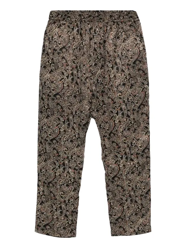WHITE MOUNTAINEERING Paisley Tapered Trousers - Black