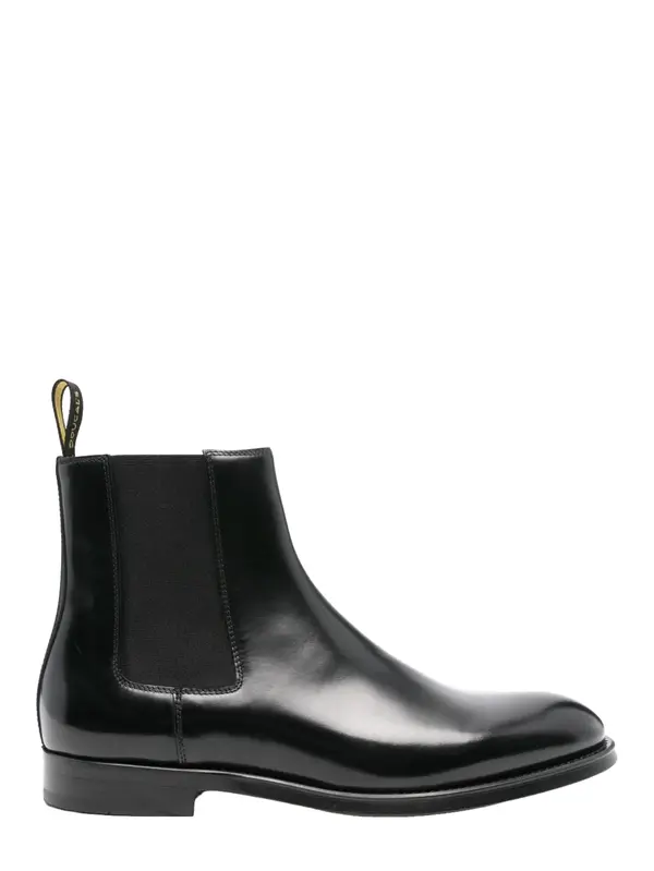 DOUCAL'S Leather Chelsea Boots - Black