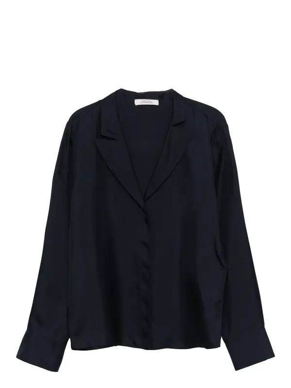 Dorothee Schumacher Silk Button-front Shirt - Blue