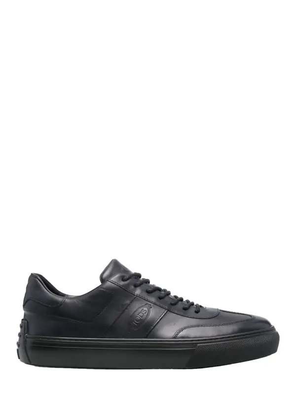 TOD'S Logo-debossed Leather Sneakers - Blue