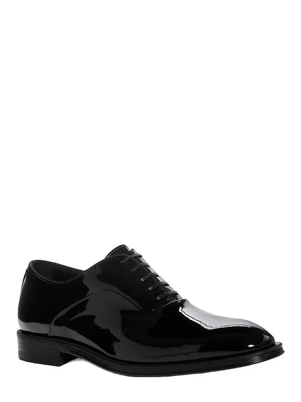 BOSS Derrek Patent Lace Up Formal Shoes - Black