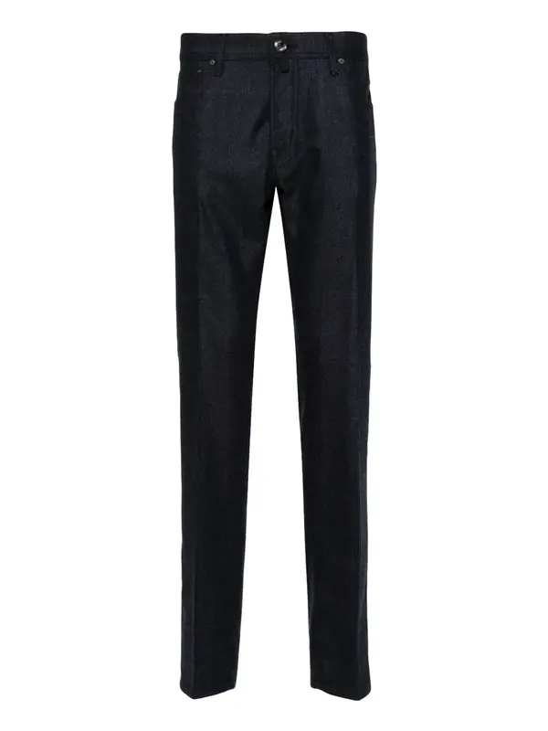 Jacob Cohen Prince Of Wales Check Trousers - Blue
