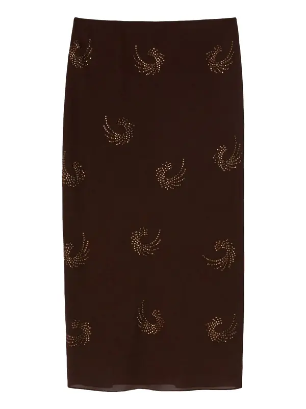 Pinko Pavese Skirt - Brown