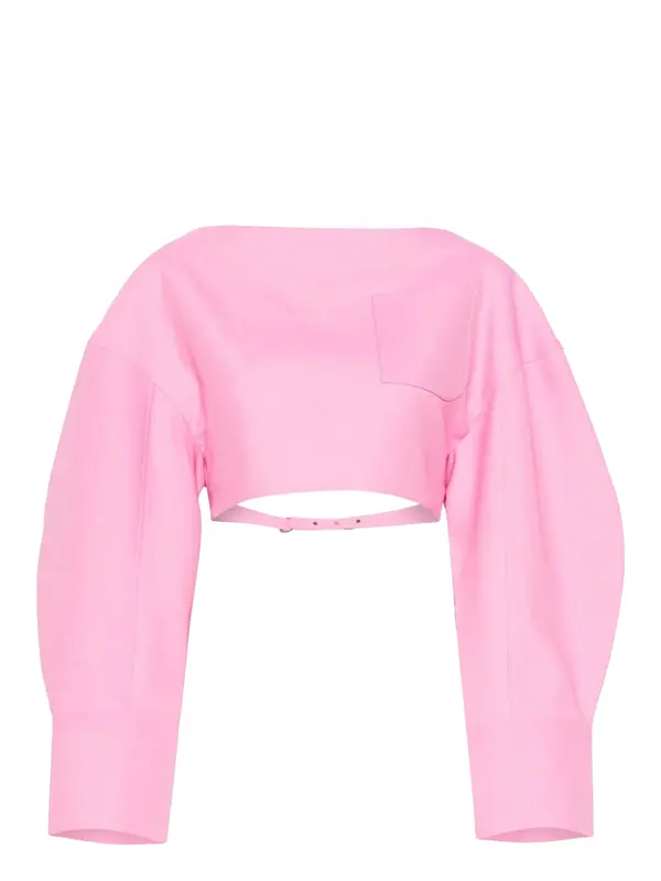 Jacquemus Le Haut Crop Top - Pink