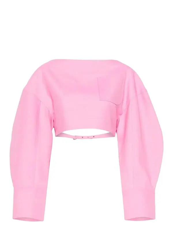 Jacquemus Le Haut Crop Top - Pink
