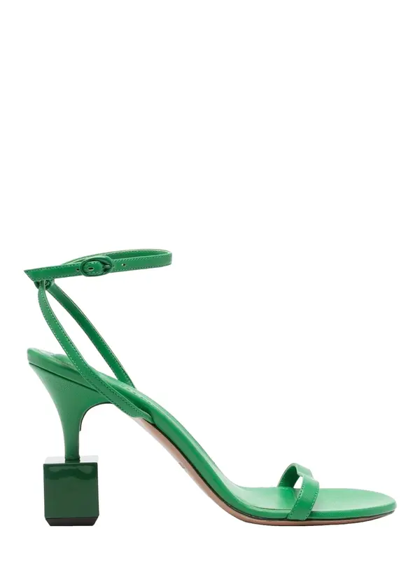Jacquemus 105mm Les Sandales Bisou - Green
