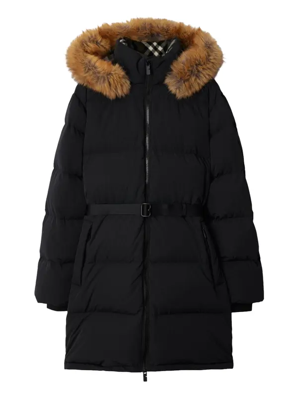 Burberry Quilted Puffer Coat - Black