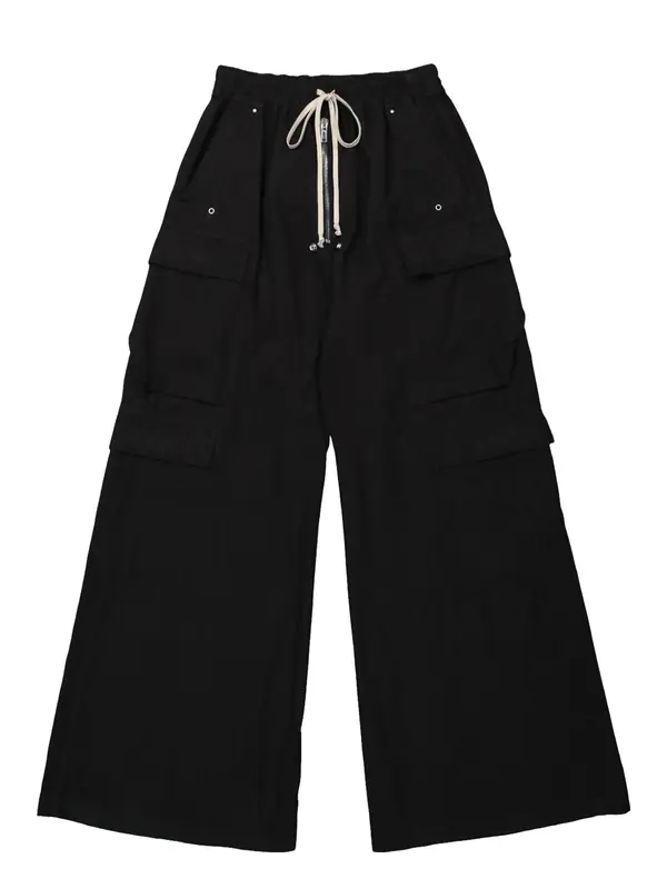 Rick Owens Drawstring Wide-leg Trousers - Black