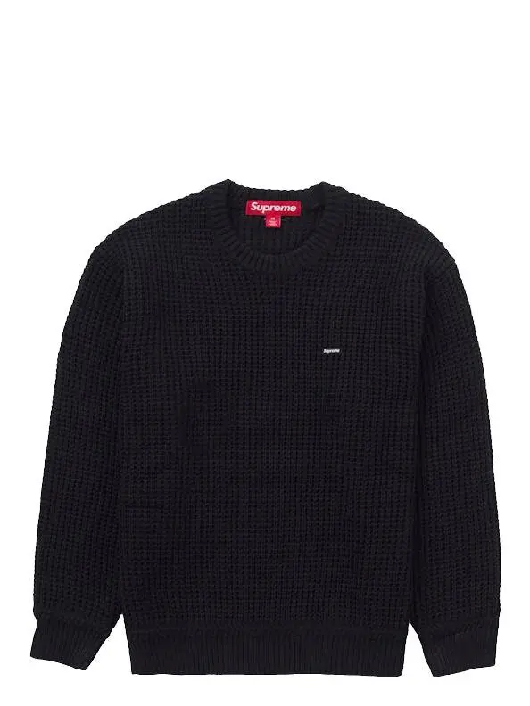 Supreme Waffle Knit Sweater - Black