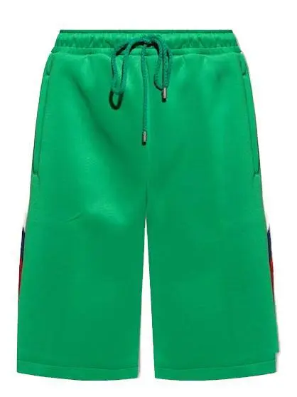 Gucci Logo Stripe Shorts - Green