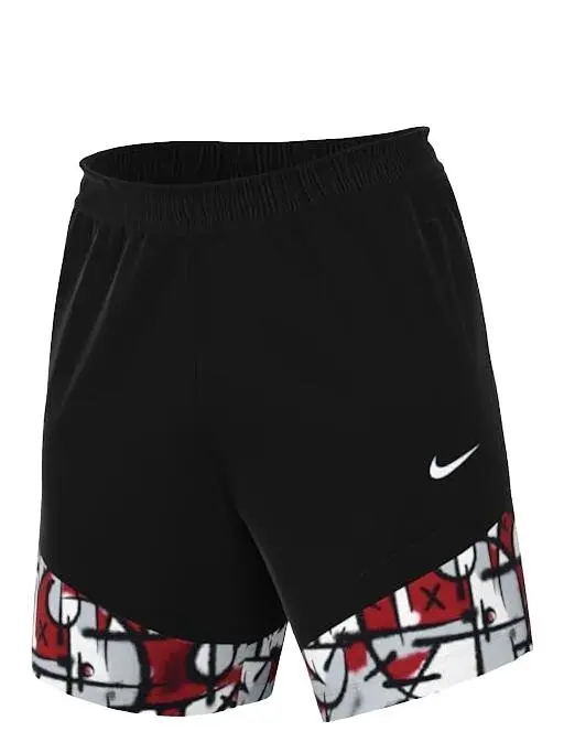 Nike Loose Fit Dri-fit Shorts - Black/white/red