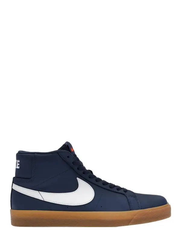 Nike Zoom Blazer Mid Orange Label Sneakers - Navy Blue/white
