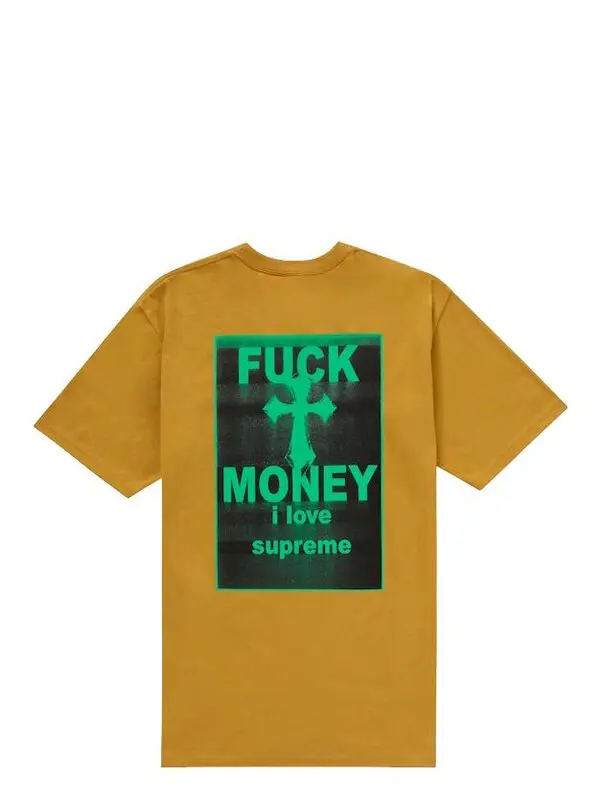 Supreme Fuck Money Tee Shirt - Mustard