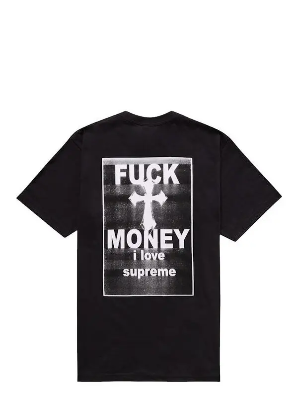 Supreme Fuck Money Tee Shirt - Black