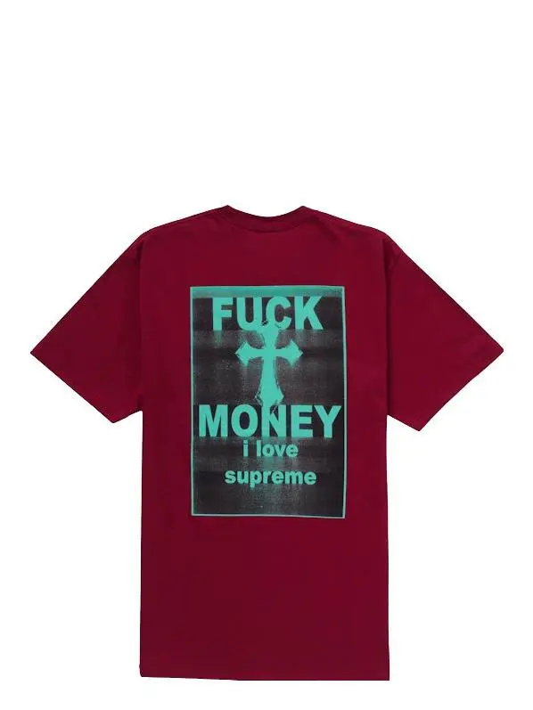 Supreme Fuck Money Tee Shirt - Cardinal