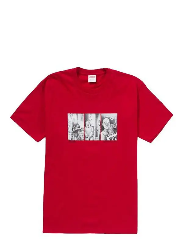Supreme Mister Cartoon Pow Tee Shirt - Red
