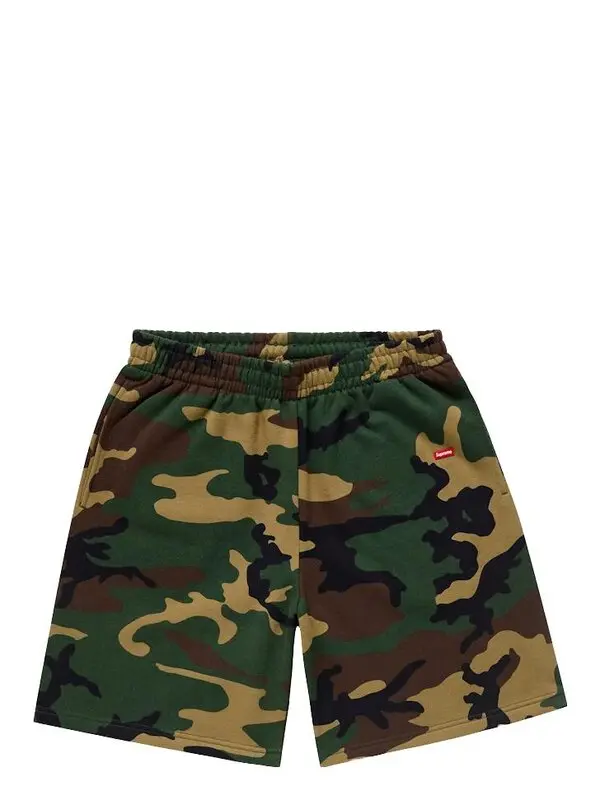 Supreme Small Box Sweatshort - Woodland Camo