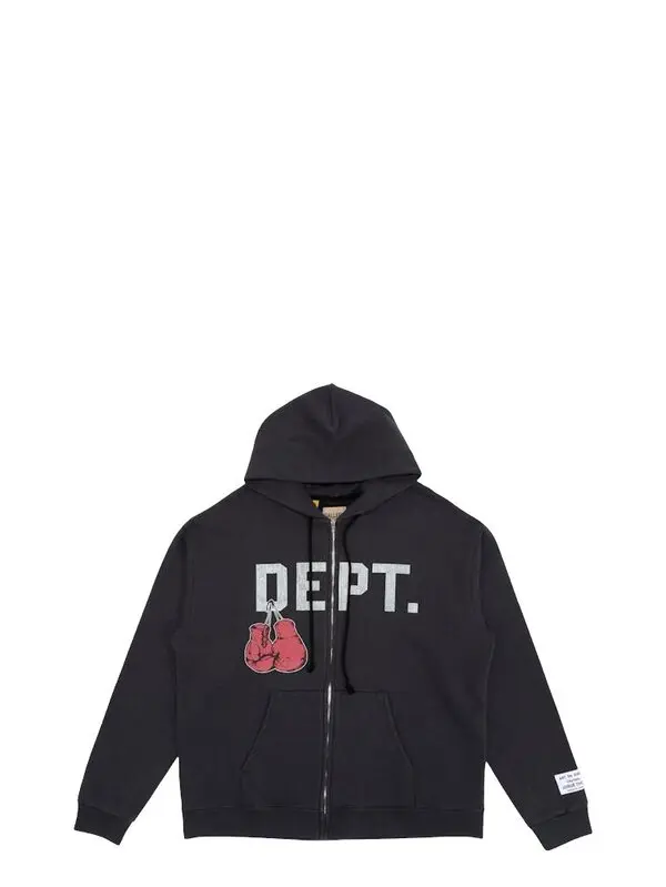 GALLERY DEPT. Boxing Merch Zip Hoodie - Vintage Black