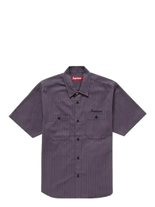 Supreme Aoi Eyes Short Sleeve Work Shirt - Stripe