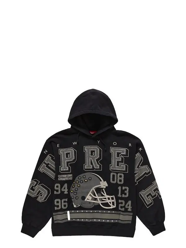 Supreme Studded Hooded Sweatshirt - Black