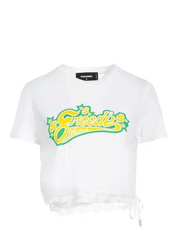 Dsquared2 Crop Tee - White