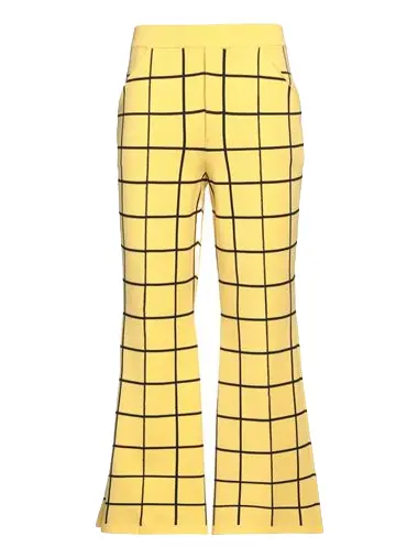 Marni Checked Flared Leg Pants - Yellow
