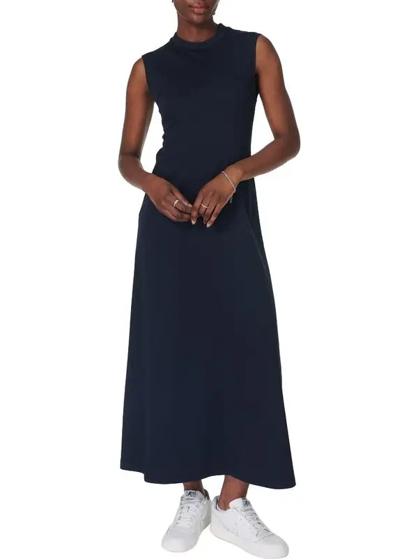 Sweaty Betty Flow Racer Maxi Dress - Navy Blue