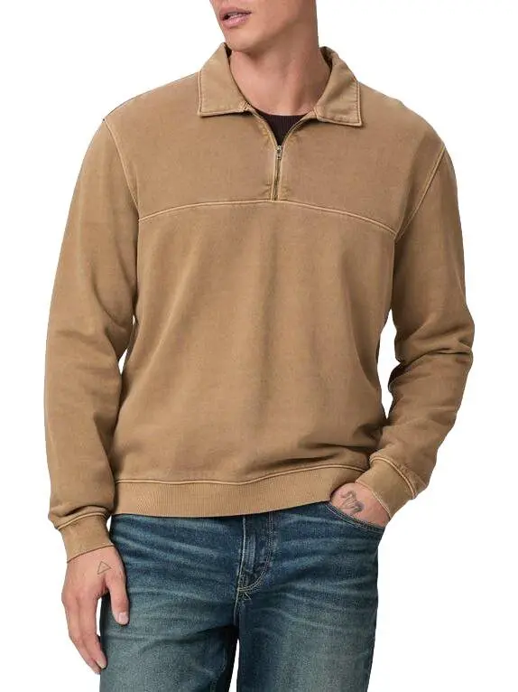 Paige Davion Quarter Zip Pullover - Vintage Dried Tobacco
