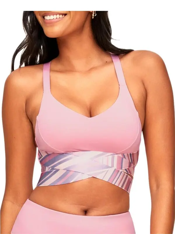 ADORE ME Maven -impact Sports Bra - Stripe Pink